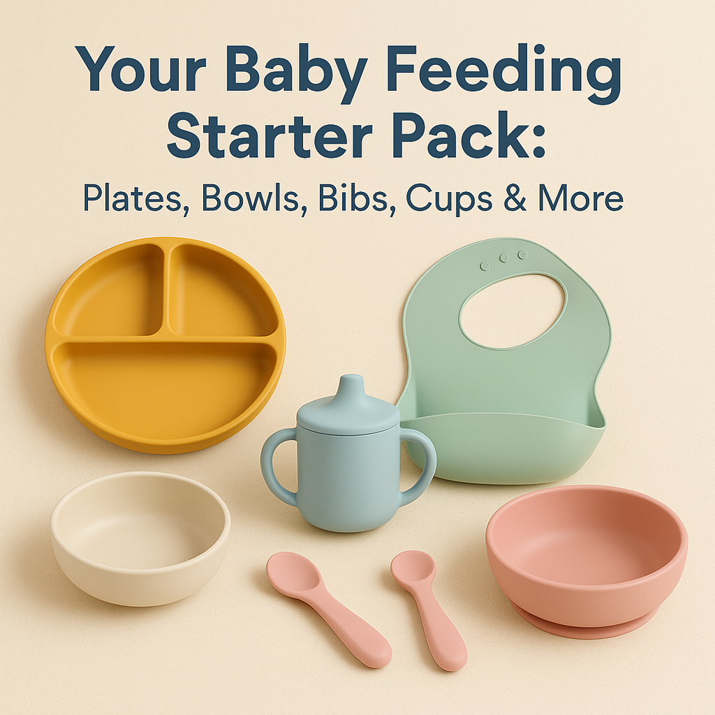 Your Baby Feeding Starter Pack | Plates, Bowls, Bibs & Cups – Snug N' Play