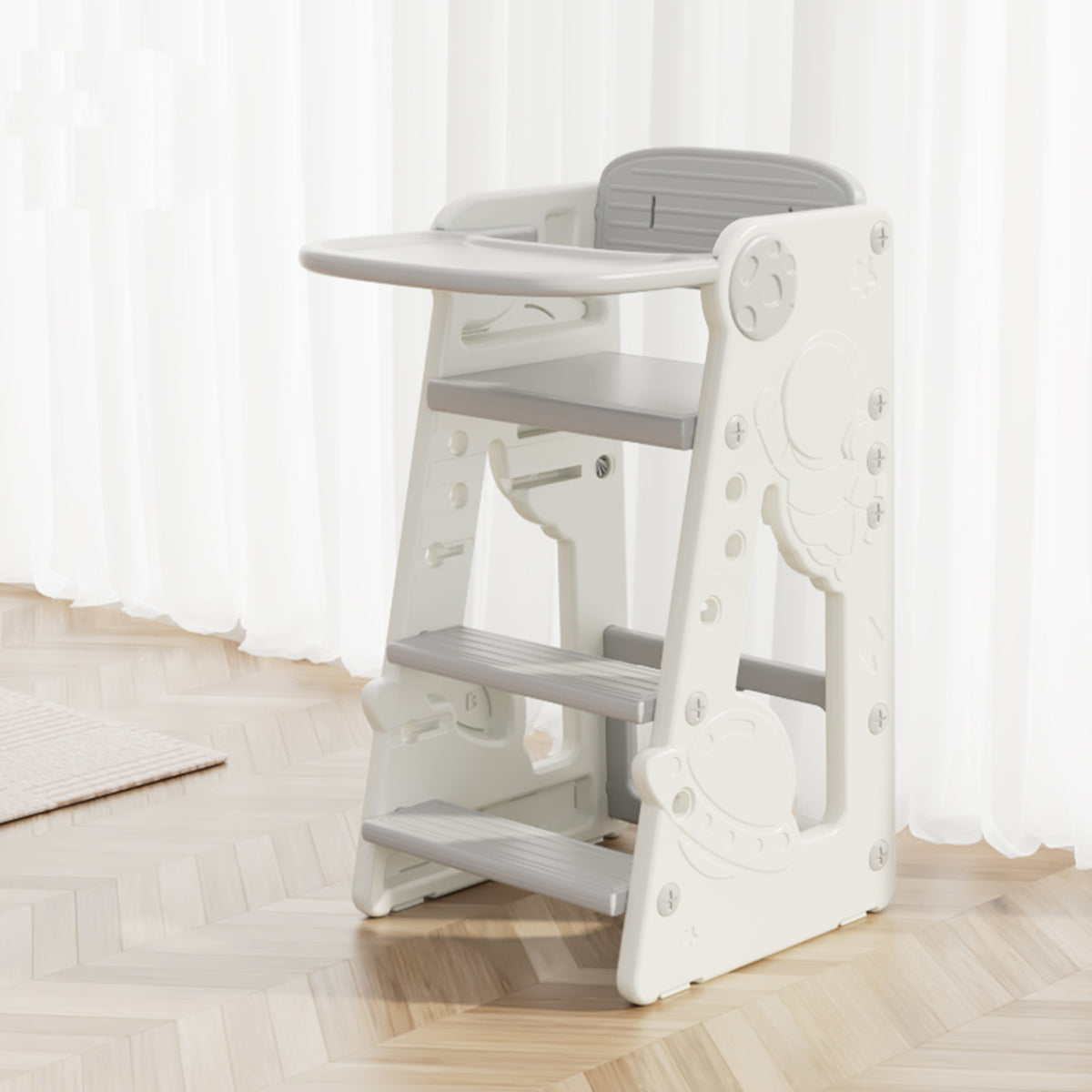 4-in-1 Convertible Baby High Chair | Mealtime Chair | Study Chair | Low ...