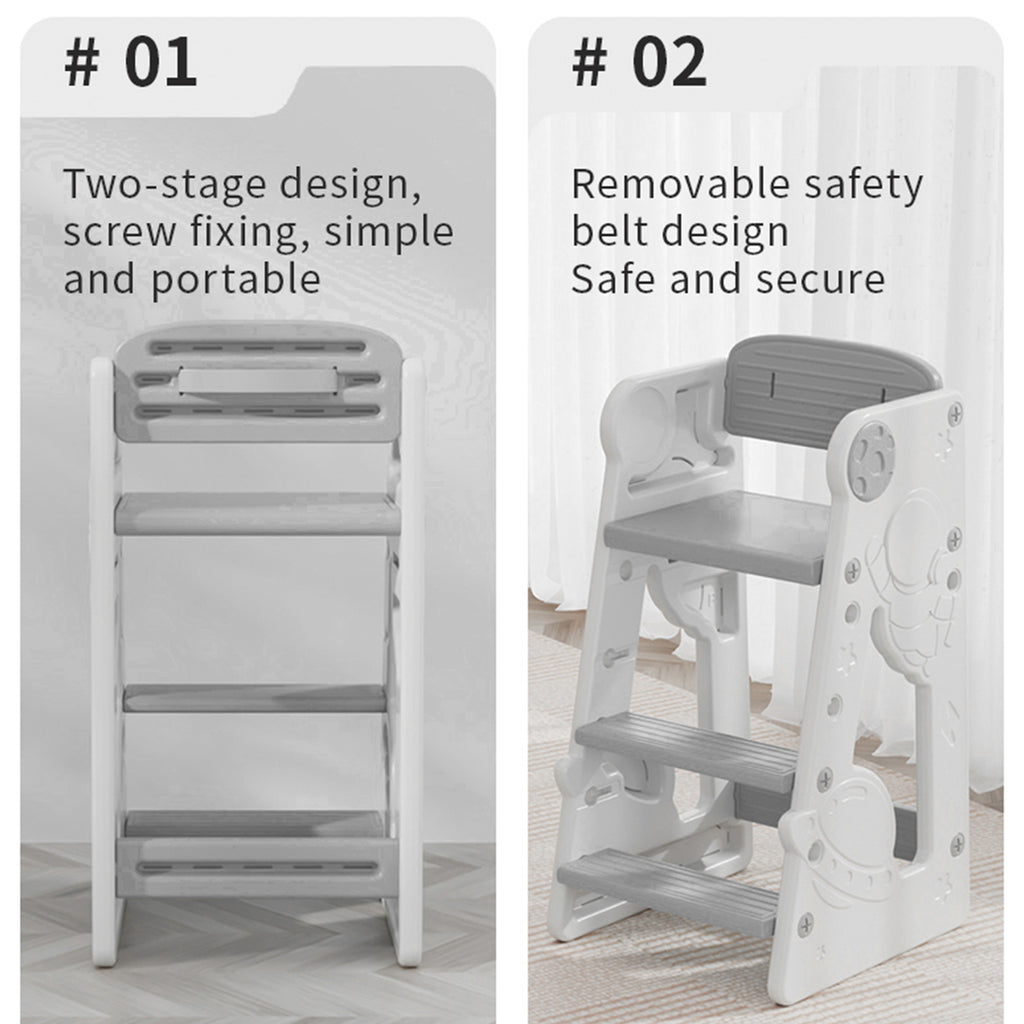 4-in-1 Convertible Baby High Chair | Mealtime Chair | Study Chair | Low ...