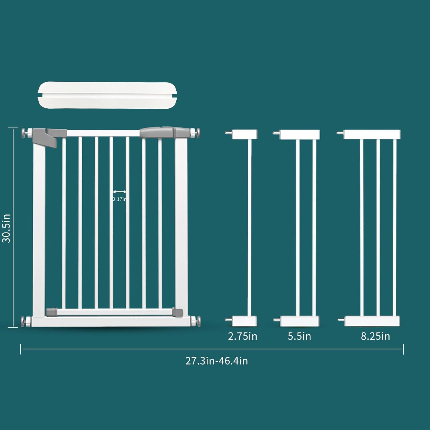 Indoor Baby Safety Gate | l Extra Wide Safety Gate | Dual-Lock Safety ...
