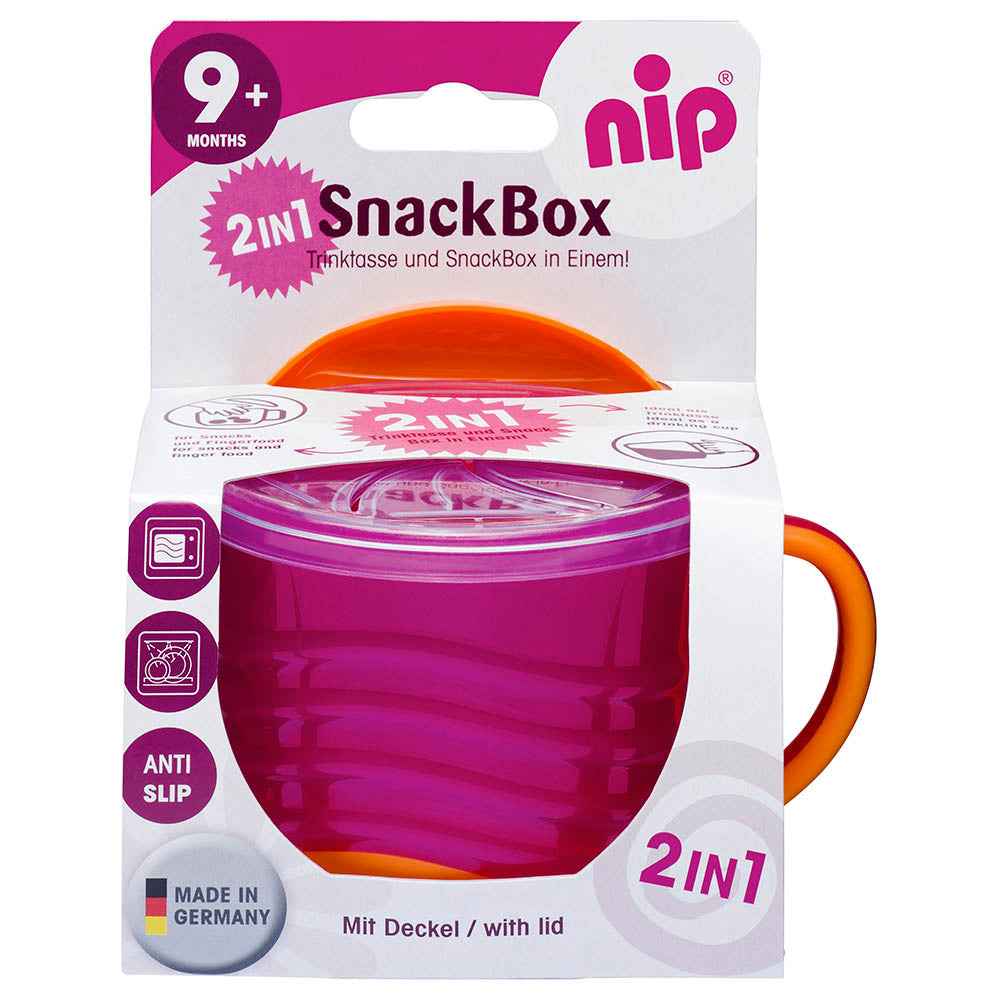 Nip 2-in-1 Snack Box | Pink | 250ml Online in Pakistan – Snug N' Play